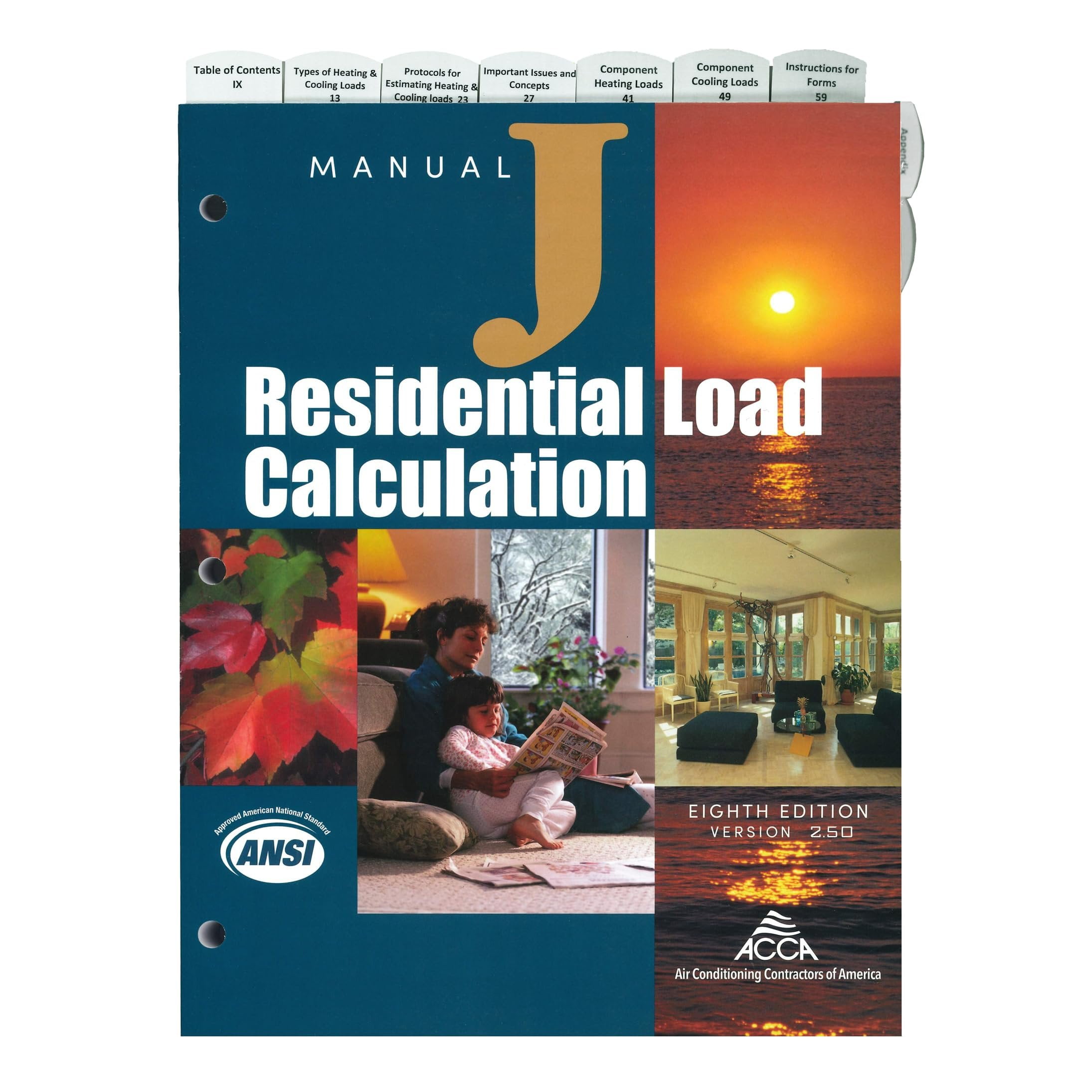 Highlighted and Tabbed - Residential Load Calculation Manual J, Eighth ...