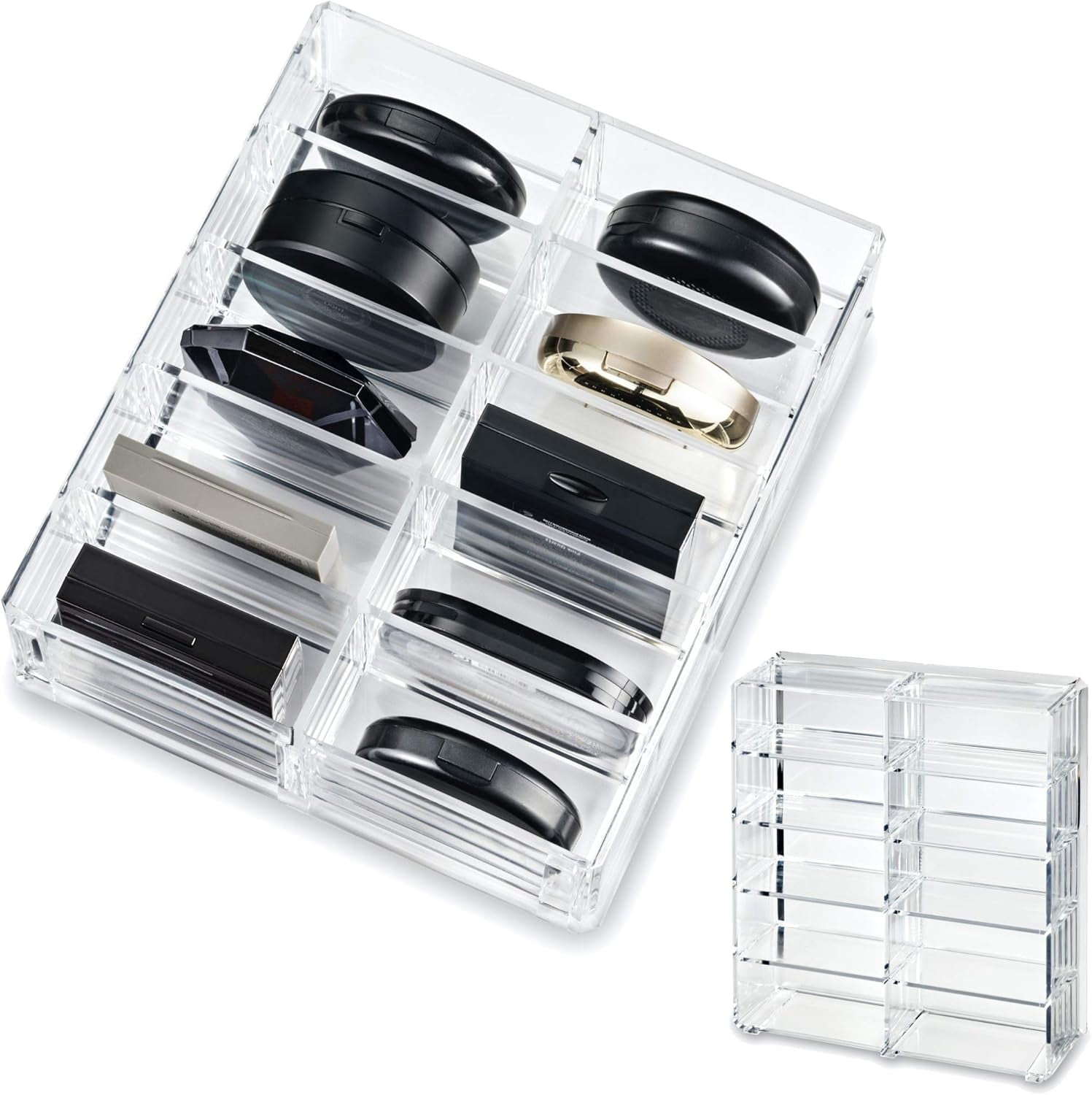 Highlighter, Powder, Blush) Compact Organizer Designed For Larger ...