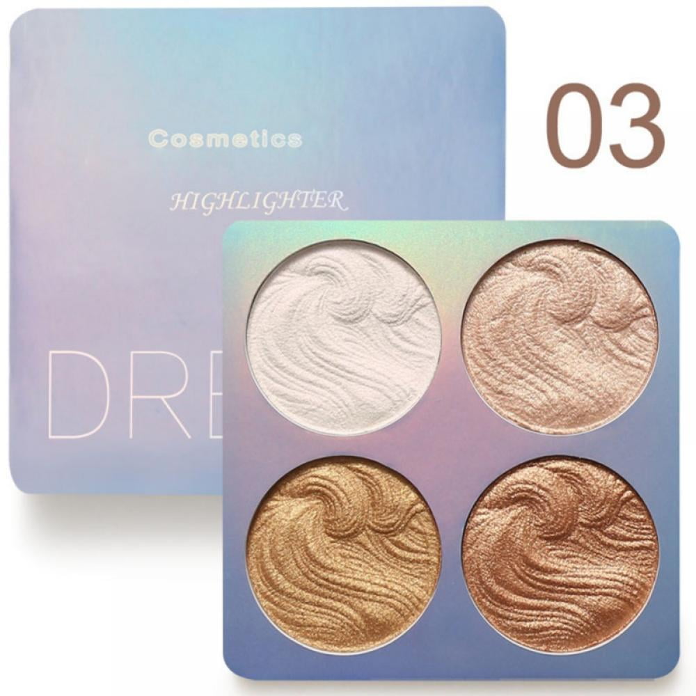 Highlighter Powder Palette, Shimmer Highlighters Makeup Iluminador ...