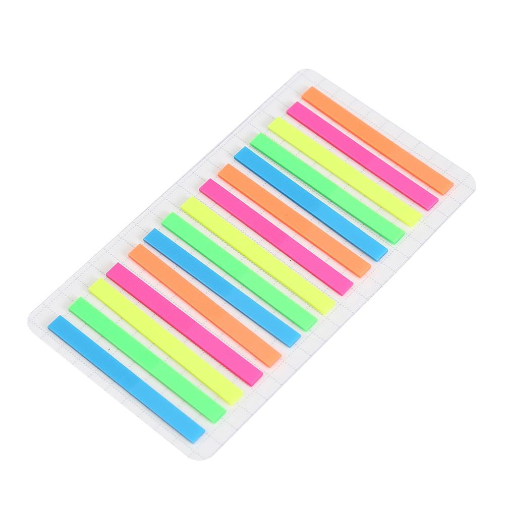 Highlighter Strips Set,Transparent Sticky Notes Tabs,Assorted Colors ...