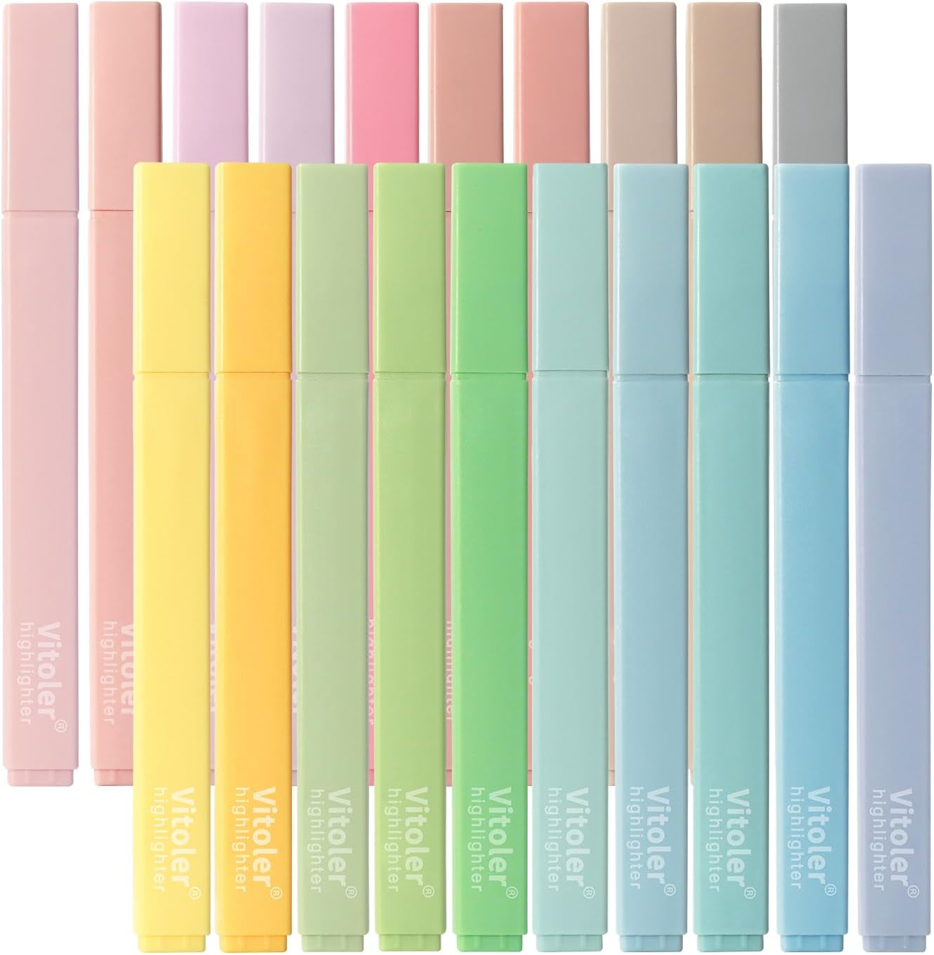 Highlighters,20Pcs Highlighters Assorted Colors,Chisel Tip Bible Pens ...