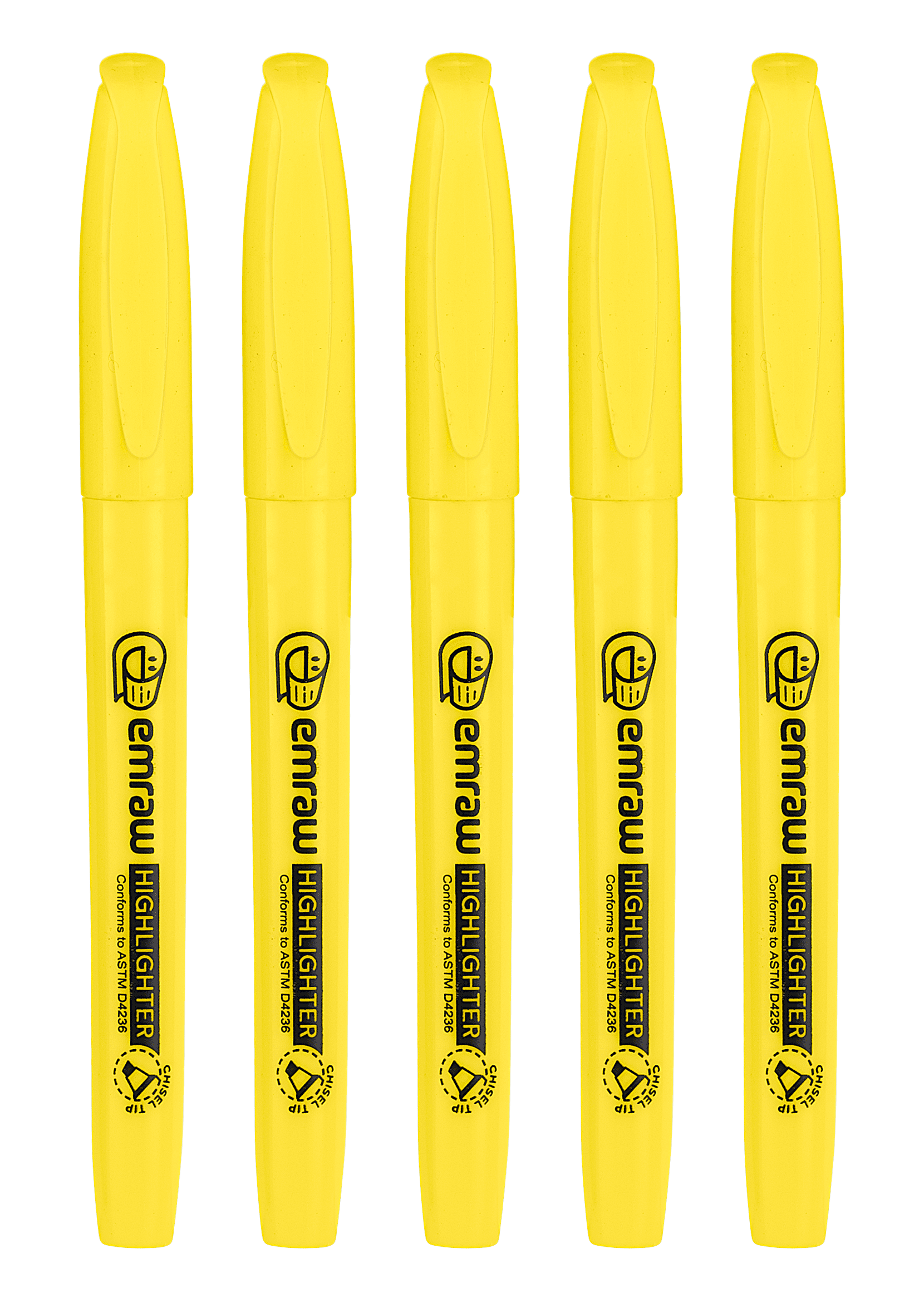 Highlighters Yellow, Comfort Grip Highlighter Marker Set, Nontoxic Pen ...