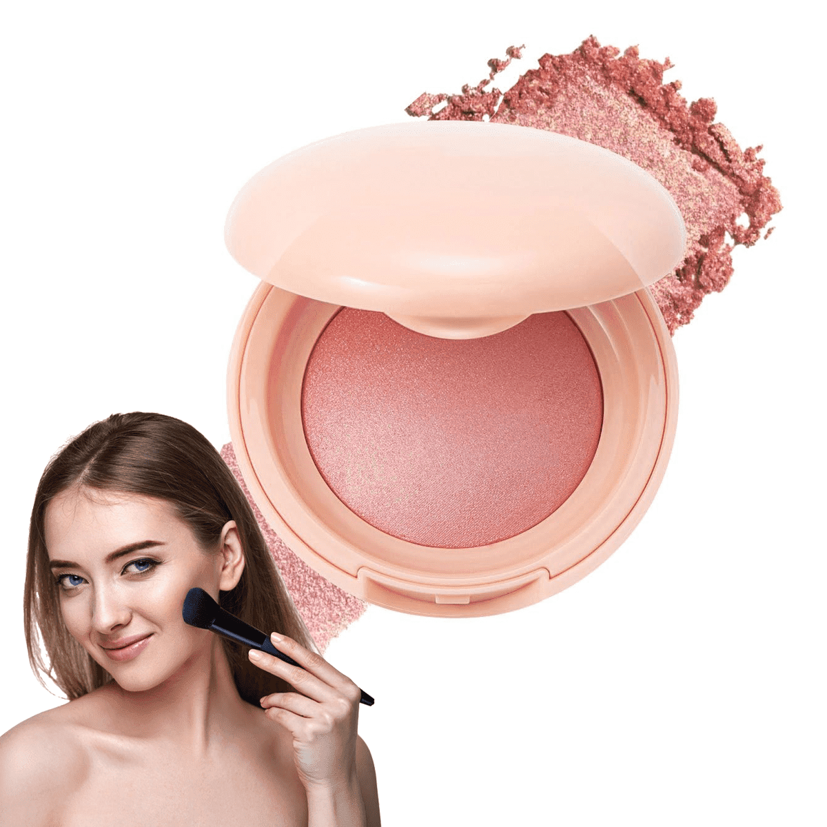 Highlighting Blush, Soft Pinch Glitter Powder Blush, Natural Finish ...