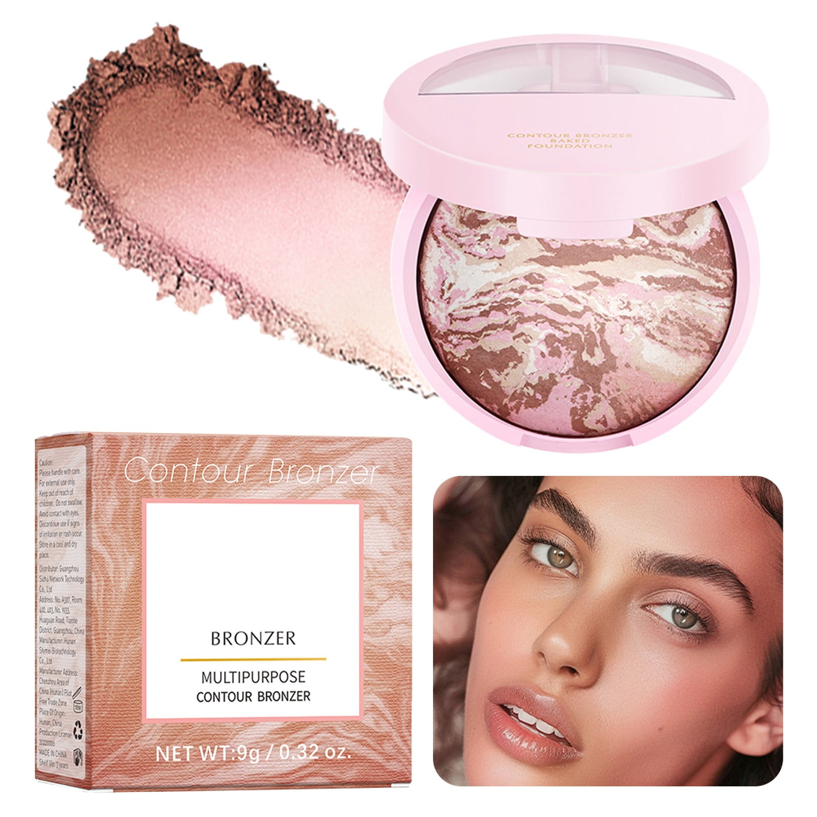 Highlighting Powder Warm Powder Foundation Baked Brighten Color Correct ...