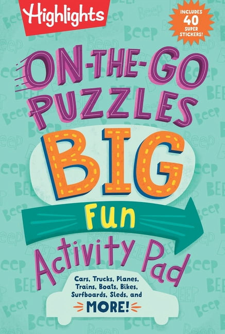 Highlights Big Fun Activity Pads On-The-Go Puzzles Big Fun Activity Pad ...