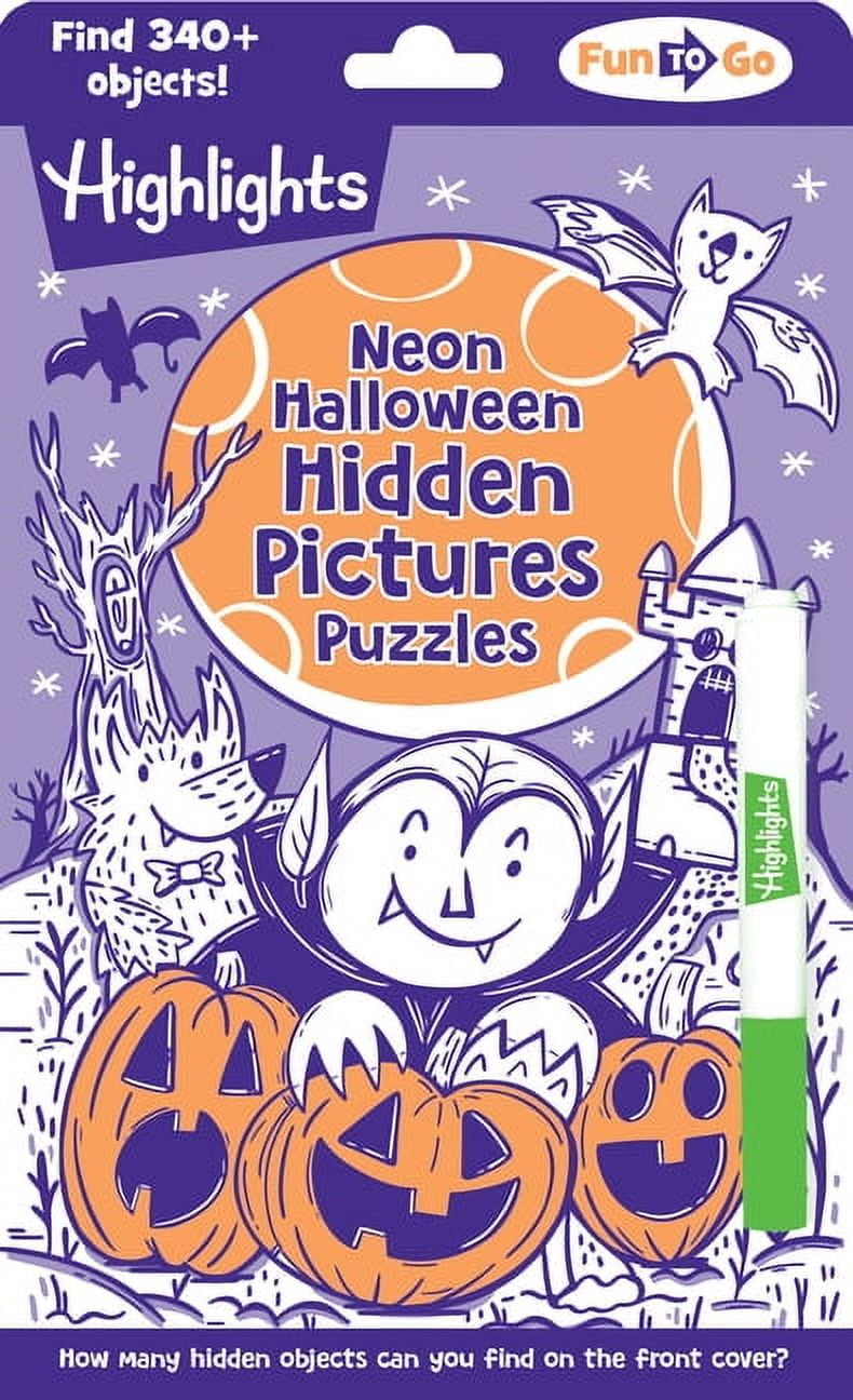 Highlights Fun to Go Neon Halloween Hidden Pictures Puzzles (Paperback ...
