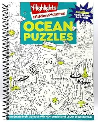Highlights Hidden Pictures: Ocean Puzzles (Spiral Bound) - Walmart.com