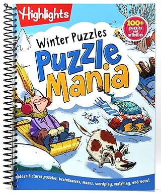 Highlights Puzzlemania Activity Books: Winter Puzzles (Spiral Bound ...