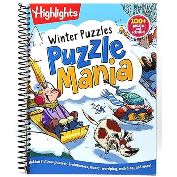 Highlights Puzzlemania Activity Books: Winter Puzzles (Spiral Bound ...