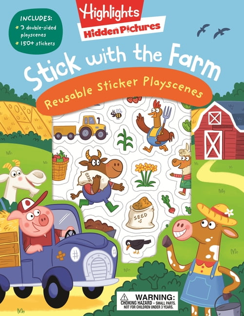 Highlights Reusable Sticker Playscenes Stick with the Farm Hidden ...