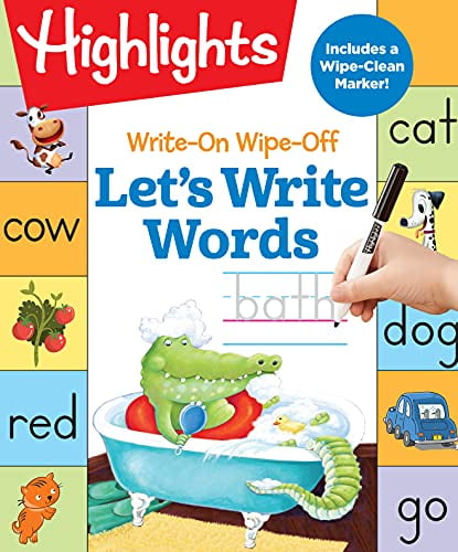 Pre-Owned Write-On Wipe-Off Lets Write Words Highlights Write-On Wipe ...