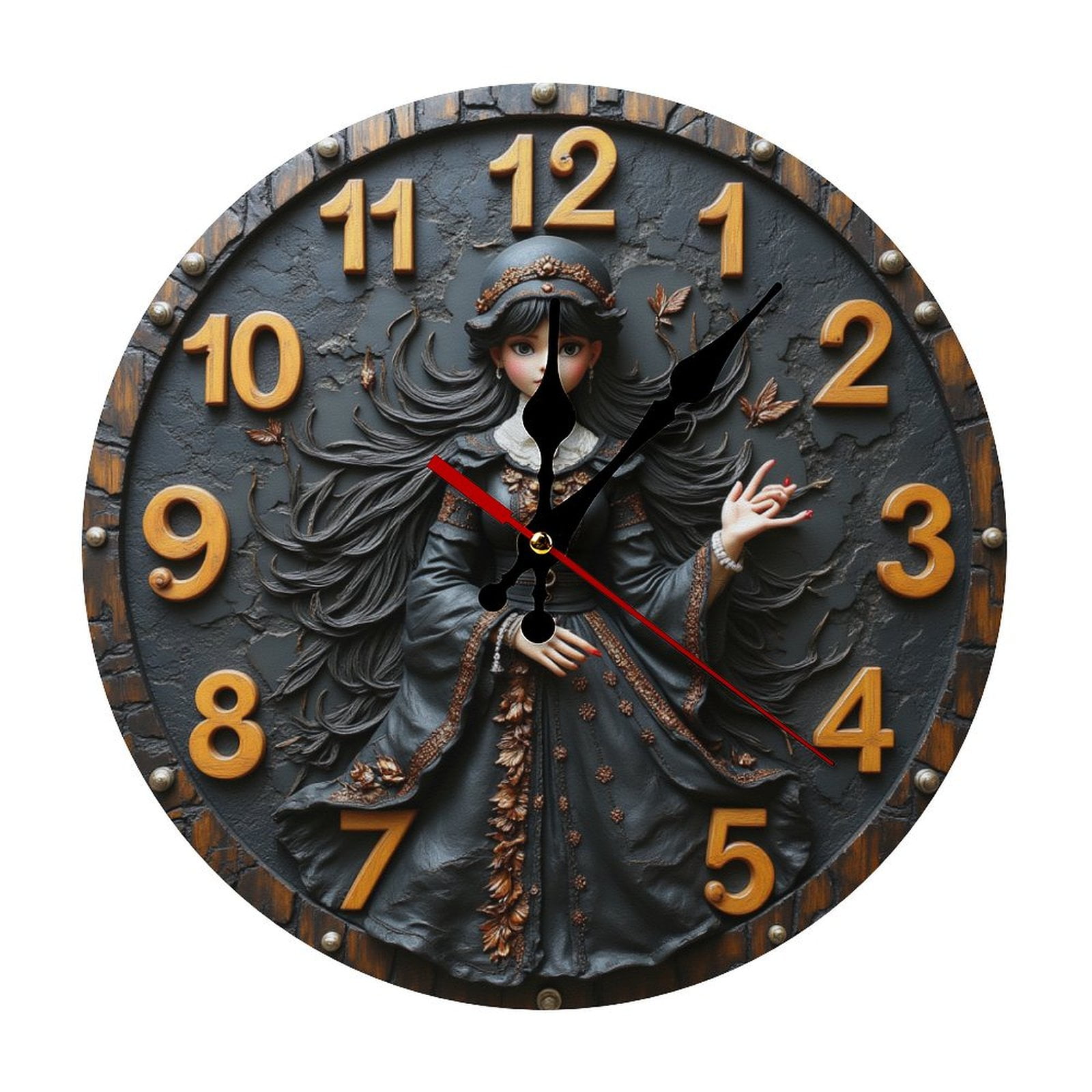 Highlights a person in a black, elaborate dress with a confident pose ...