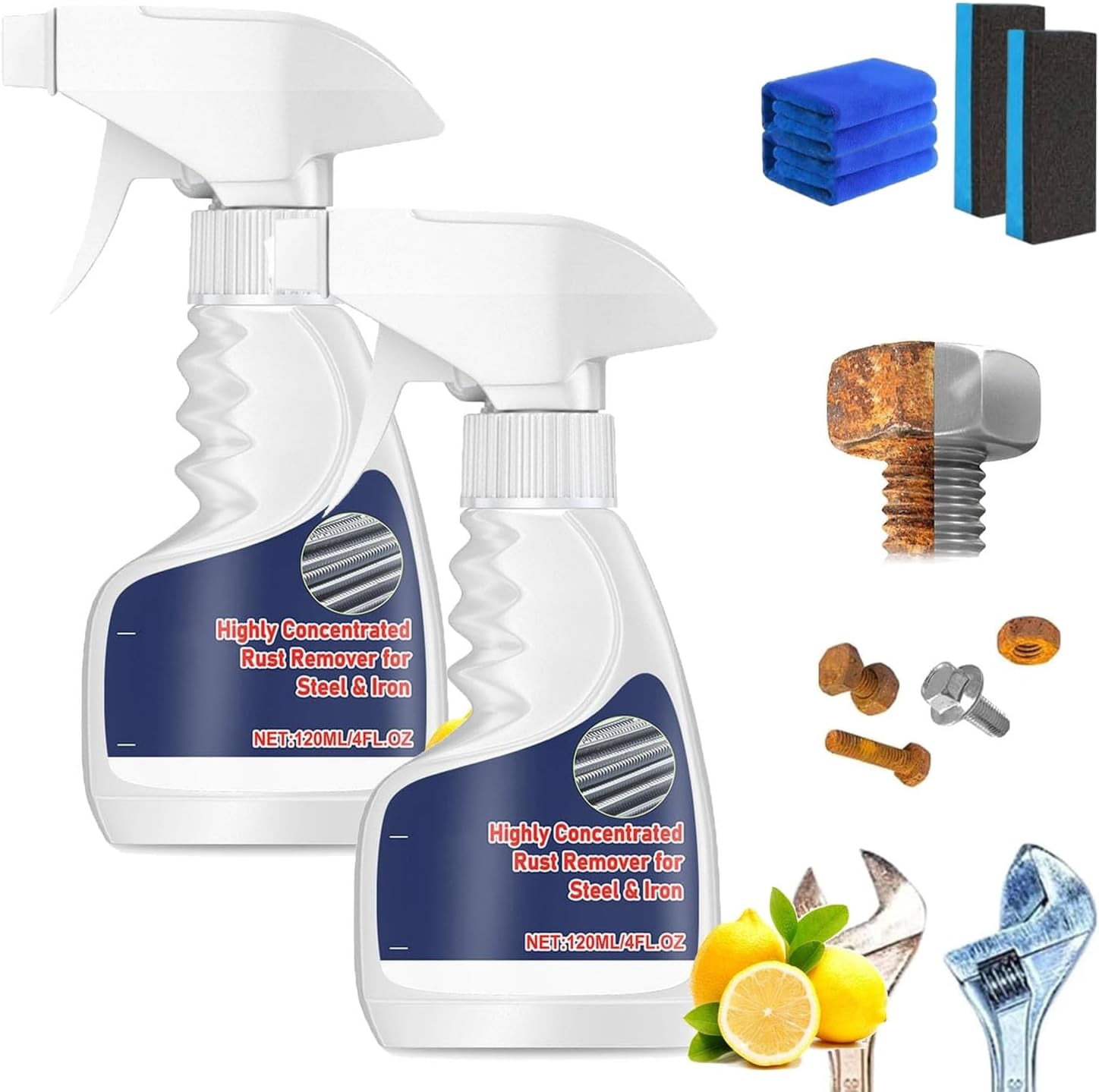 Highly Concentrated Rust Remover For Steel & Iron，Melbob Rust Remover ...