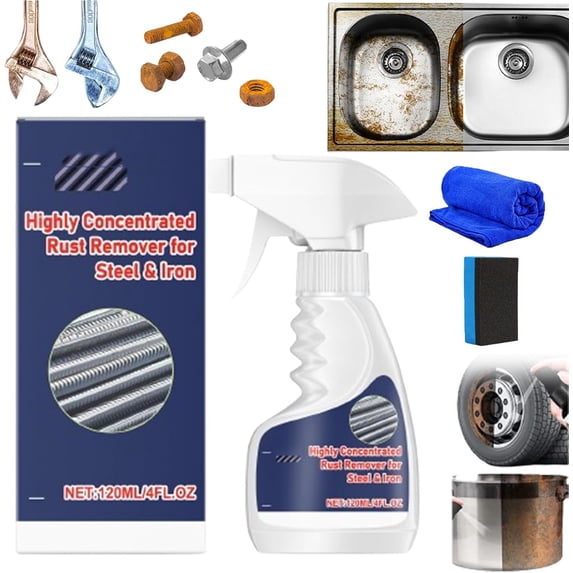 Highly Concentrated Steel Rust Remover, 2026 Upgraded Multipurpose Rust ...