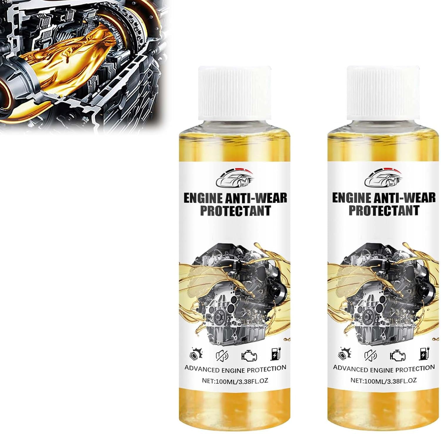 Highly Effective Engine Anti-Wear Protectant, Engine Oil Additive for ...