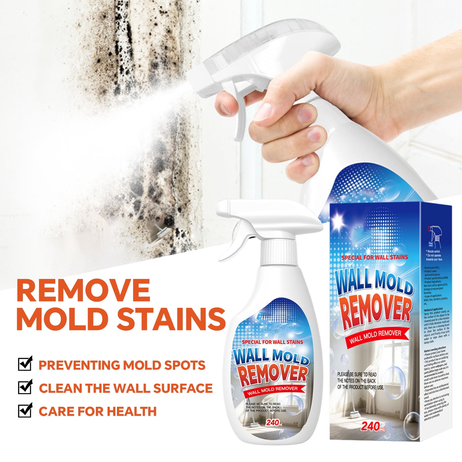 Highly Effective Removal Spray,Fiell Wall Remover,Wall Stain Remover ...
