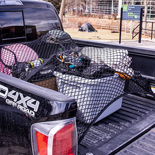 Highly Elastic Cargo Net, Simple Truck Bed Cargo Mesh Organizer ...