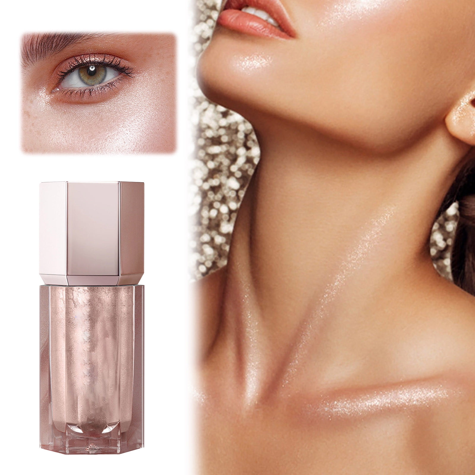 Highly Pigmented Liquid Highlighter Built In Sponge Tip Complexion Wand ...