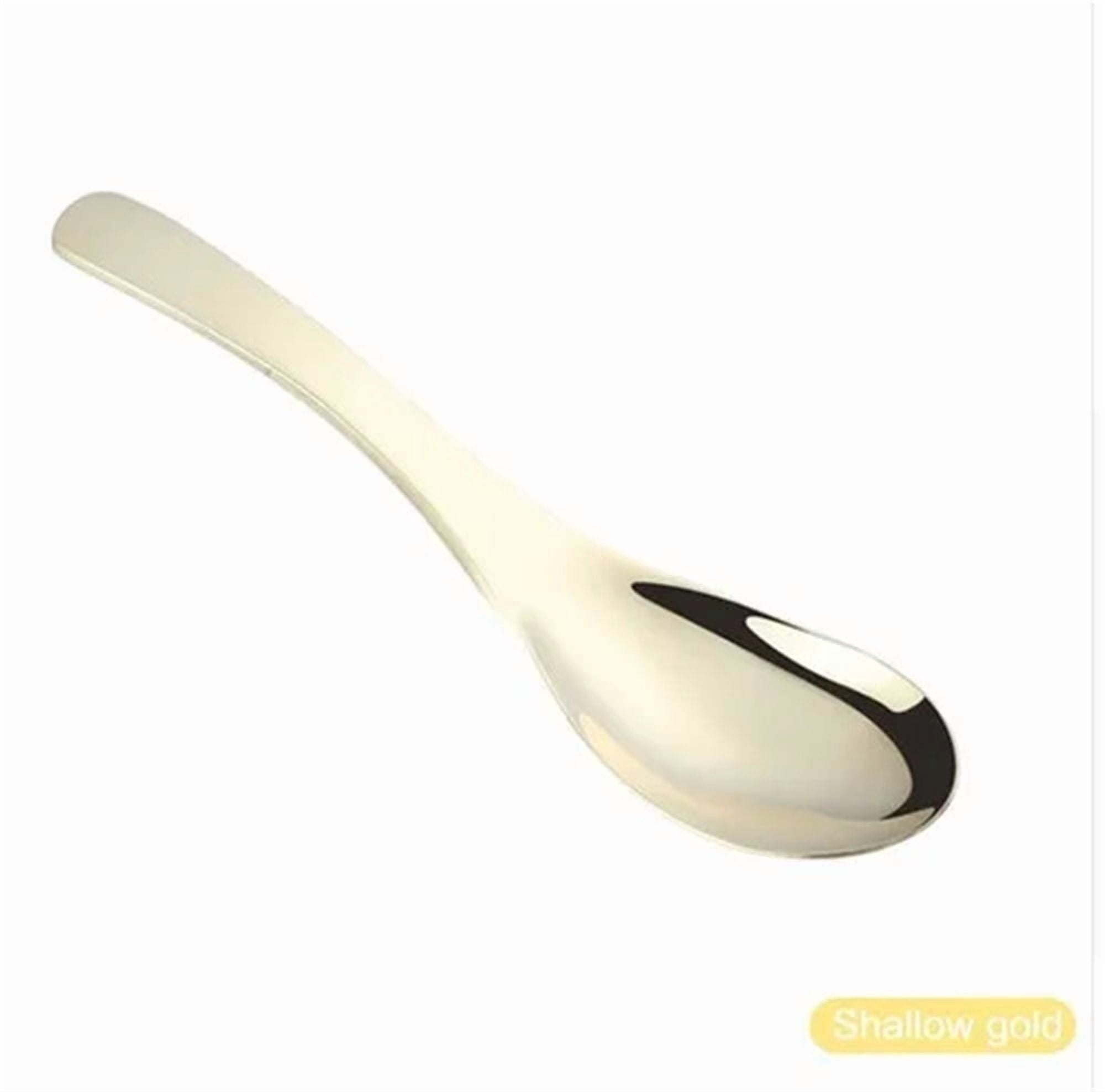Highly Quality 304 Stainless Steel Spoon 3 Size Large Gold Rice Soup ...