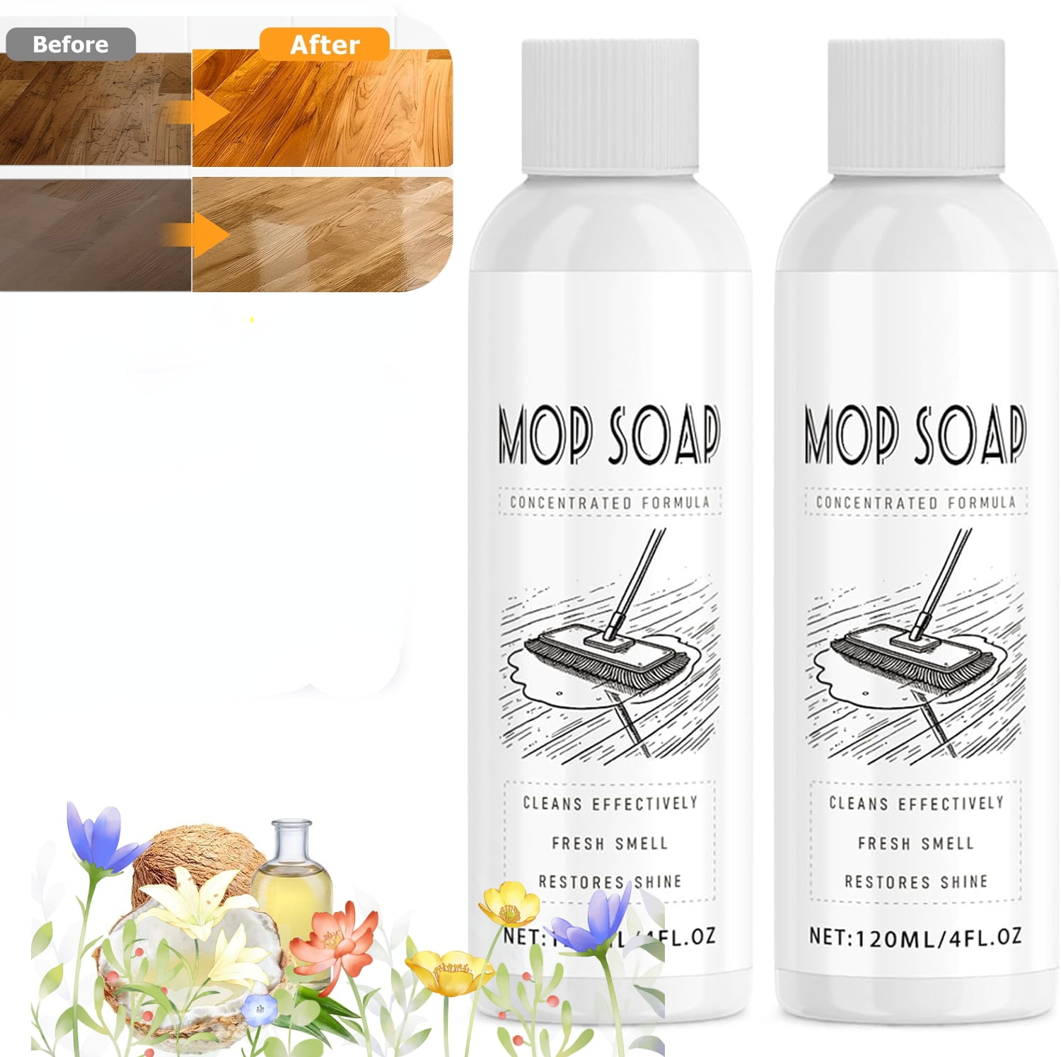 Highly Scented Mop Soap, 2025 New Mop Soap for Floor Cleaning, Multi ...