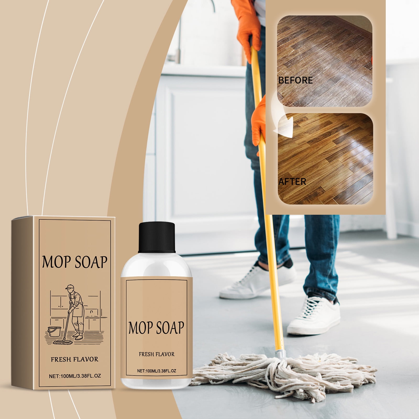 Highly Scented Mop Soap Floor Cleaner | Concentrated Mopping Solution ...