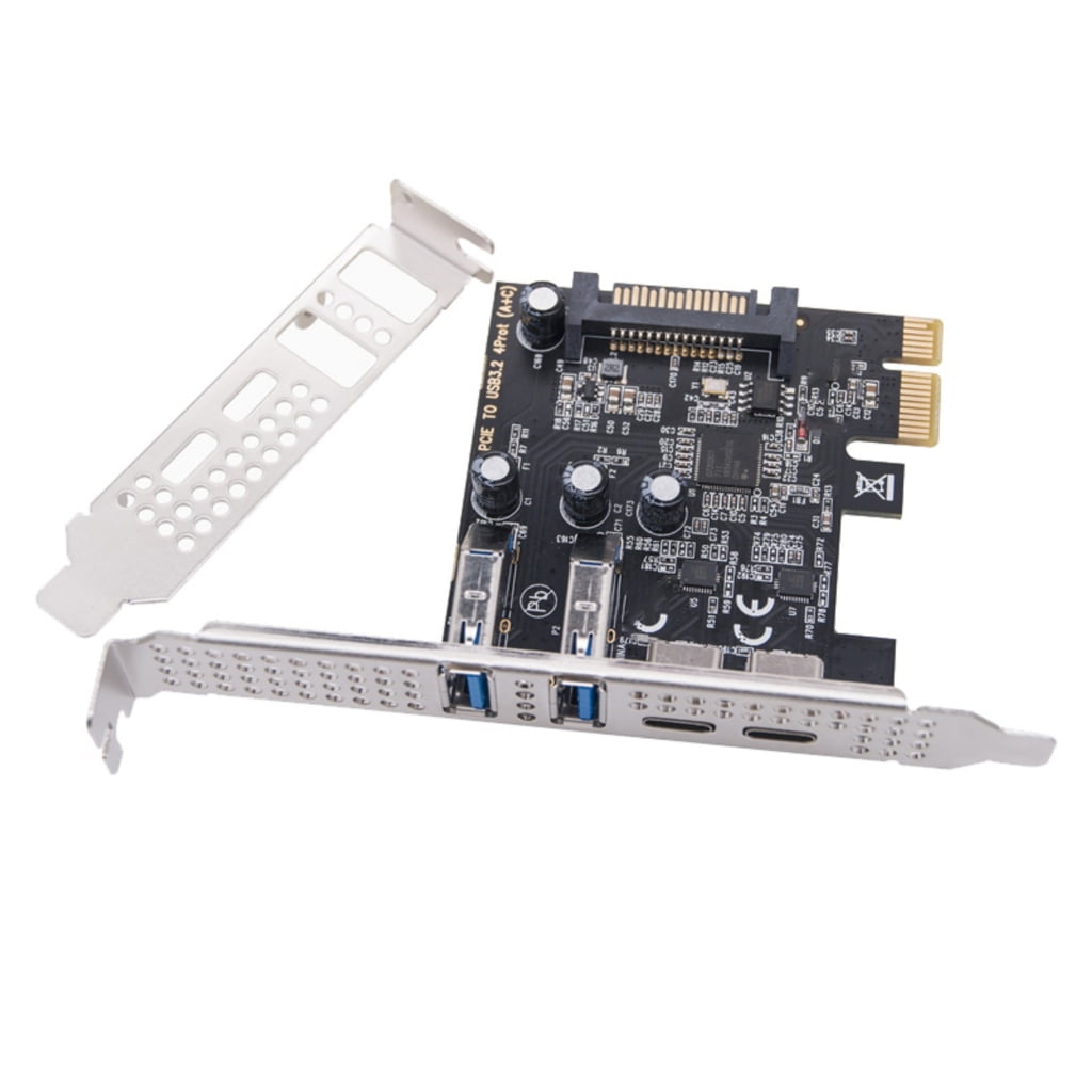 Highly Speed PCIE 1X To USB Expansion Card USB 3.2 Gen1 Type C and USB ...