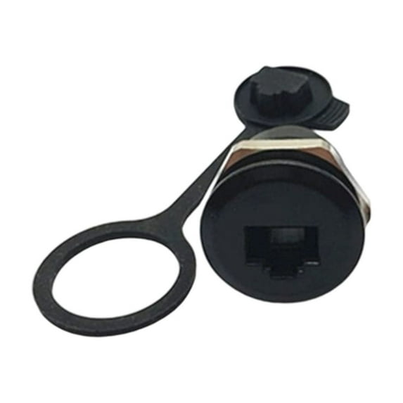 Highly speed Ethernet RJ45 Female Panel Connector Zinc Alloy Housing ...
