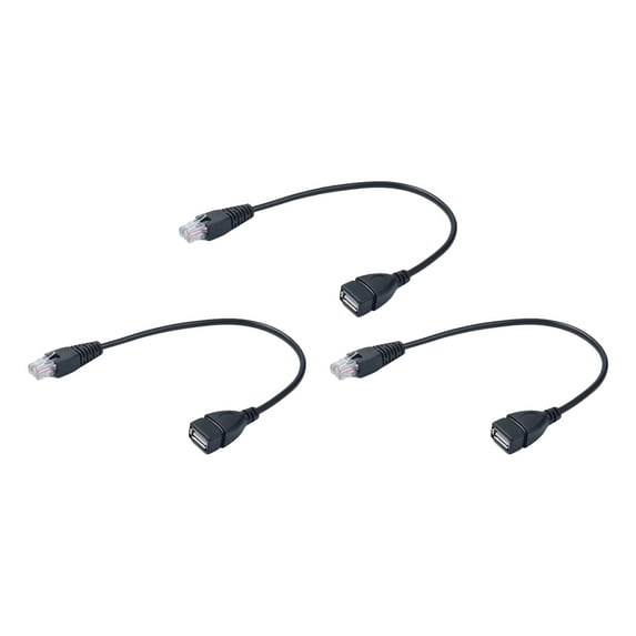 Highly speed USB To Ethernet RJ45 Converter Cable 30cm Length Flexible ...