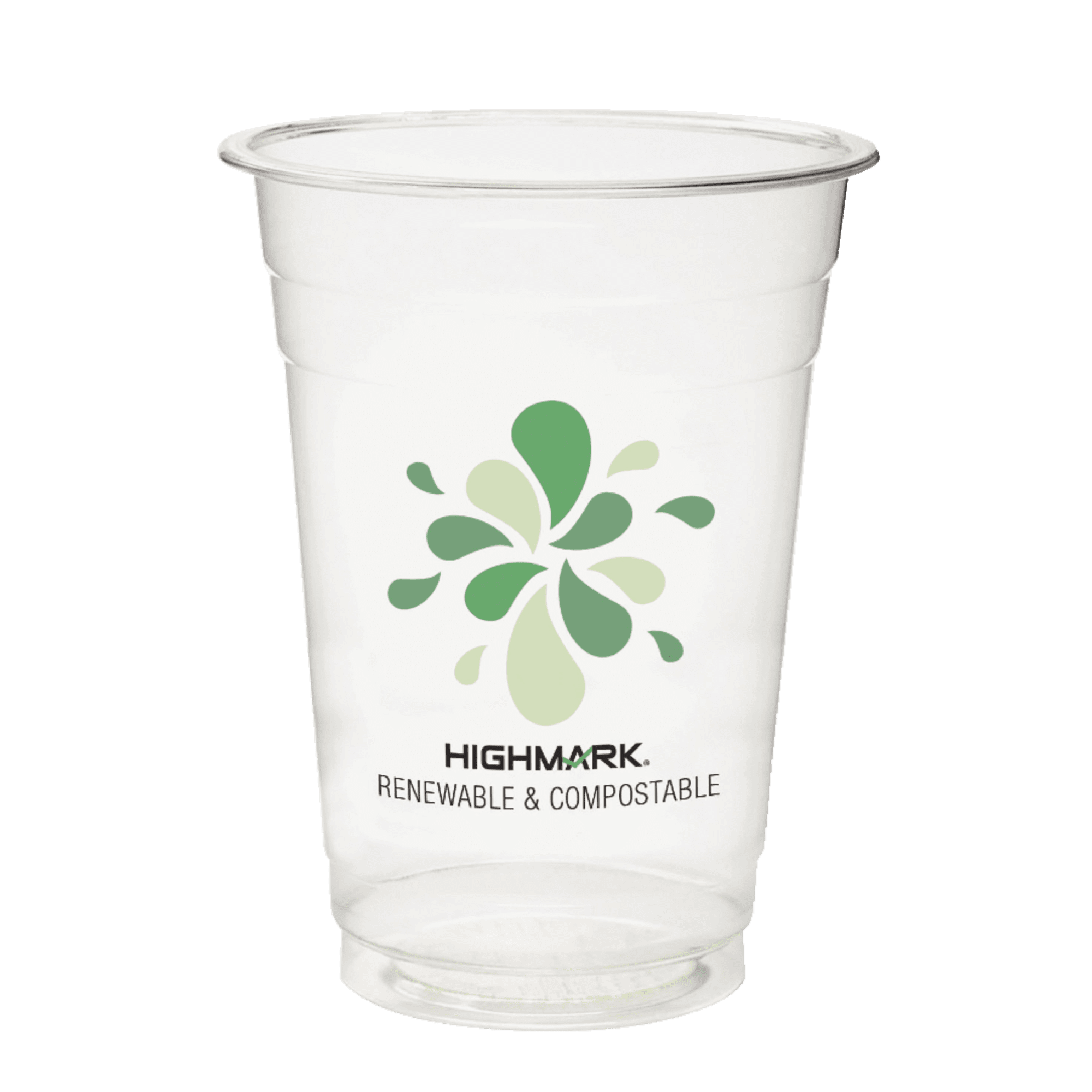 Highmark® ECO Compostable Plastic Cups, 16 Oz, Clear, Pack Of 500 ...