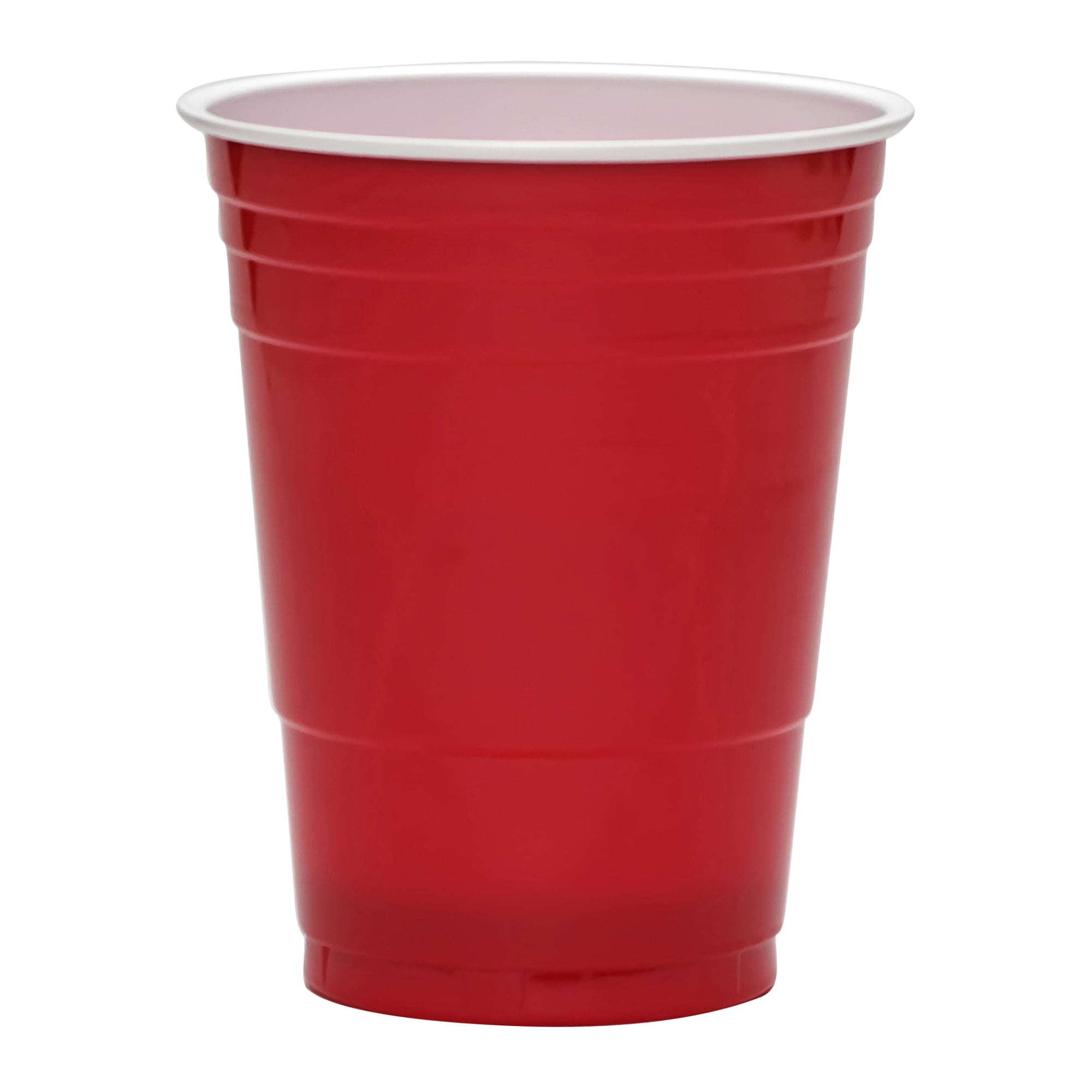 Highmark Plastic Cups, 16 Oz., Red/White, Pack Of 50, 7-35854-29279-9 ...