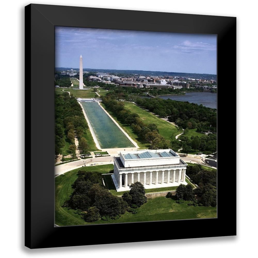 Highmith, Carol 12x14 Black Modern Framed Museum Art Print Titled - National Mall, Lincoln ...