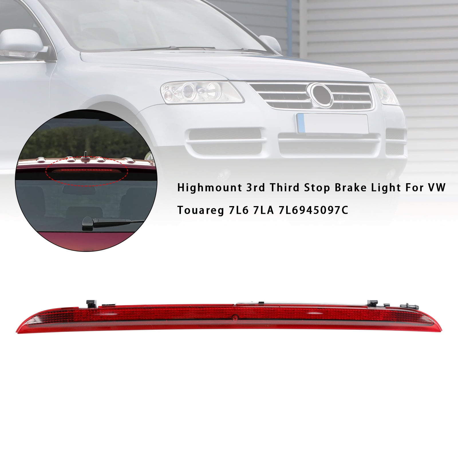 Highmount 3rd Third Stop Brake Light For VW Touareg 7L6 7LA 7L6945097C ...