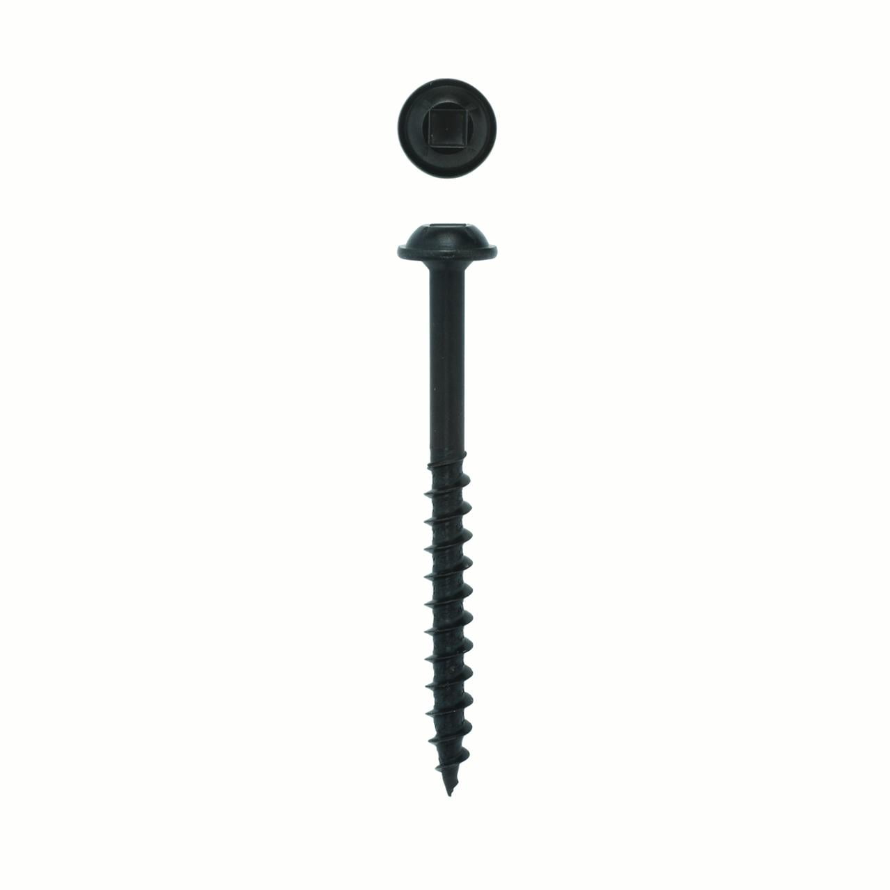 Highpoint 10 X 2-1/2 Round Washer Head Woodworking Screws Black Oxide ...