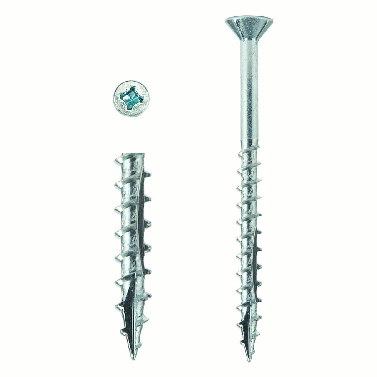 Highpoint 8 X 2 1/2 General Purpose Screws Flat Head Combo Drive Zinc ...