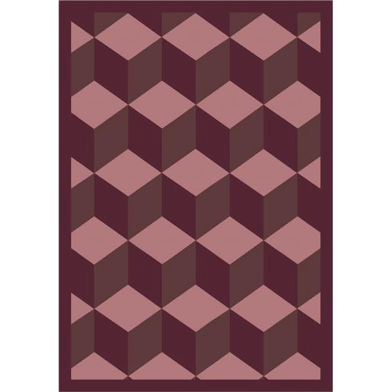 Highrise Plum 7 ft.8 in. x 10 ft.9 in. WearOn Nylon Machine Tufted- Cut ...
