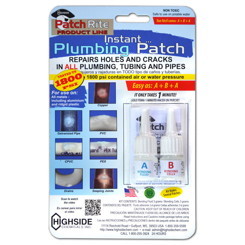Highside Patch Rite Instant Plumbing Patch 2 pc. - Walmart.com