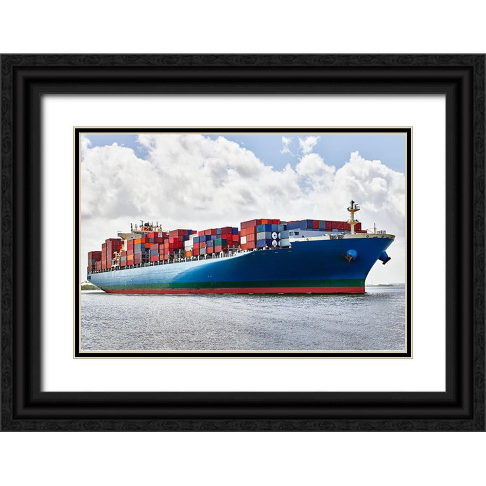 Highsmith, Carol 14x11 Black Ornate Wood Framed with Double Matting ...