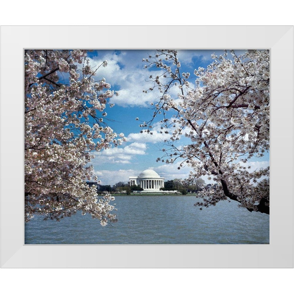 Highsmith, Carol 18x15 White Modern Wood Framed Museum Art Print Titled - Jefferson Memorial ...