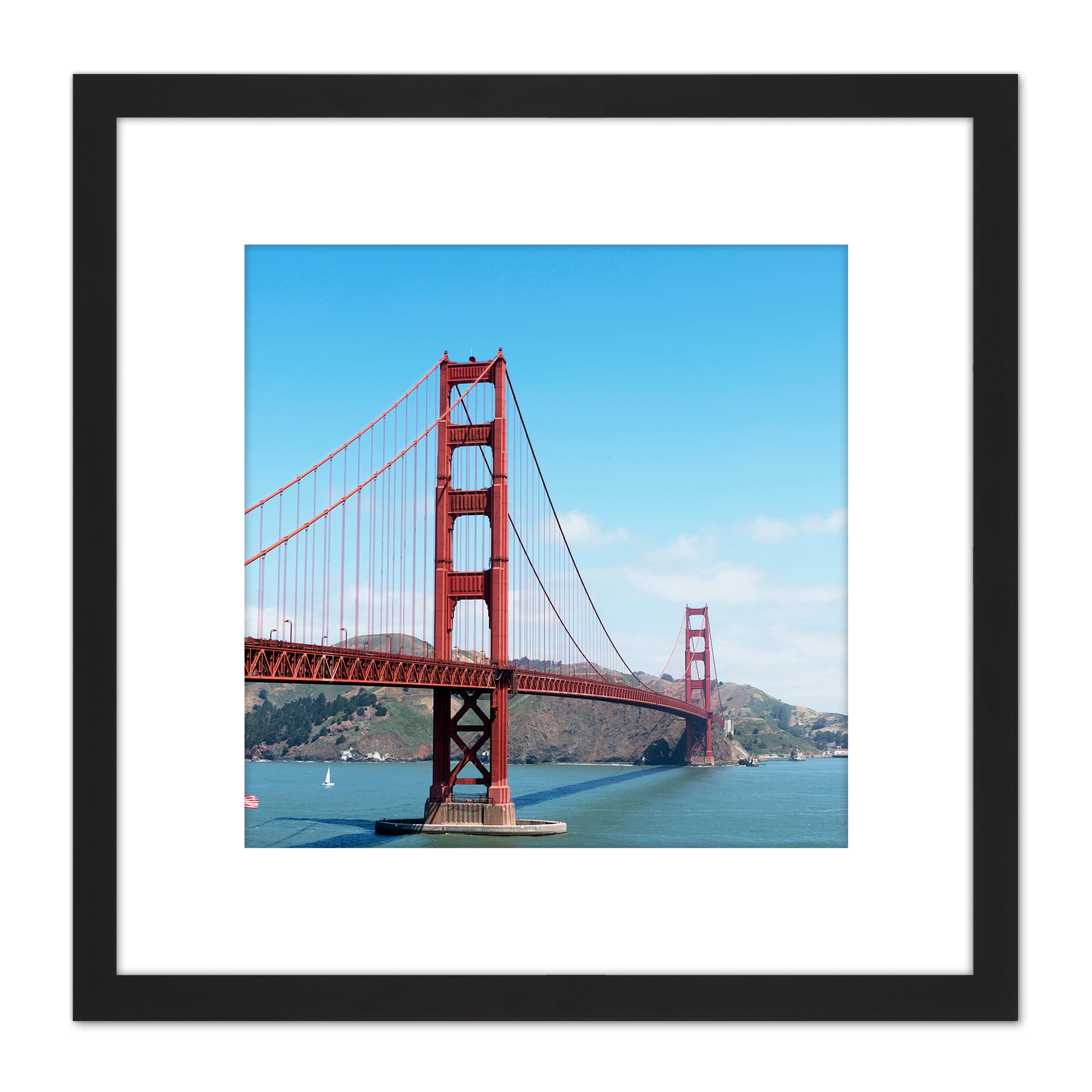 Highsmith Golden Gate Bridge Portrait Photo 8X8 Inch Square Wooden ...