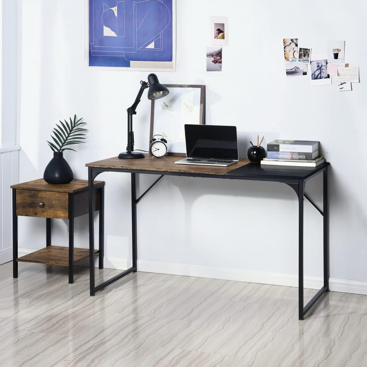 Highsound 47.2" Home Office Table, Modern Simple Computer Desk Laptop ...