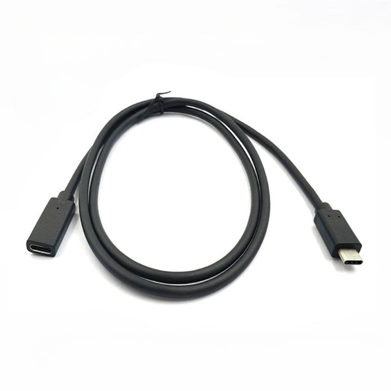 Hight Quality Type C USB 3.1 Male To USB-C Female Extension Cable 0.2M/0.6M/1M Data Cord ...