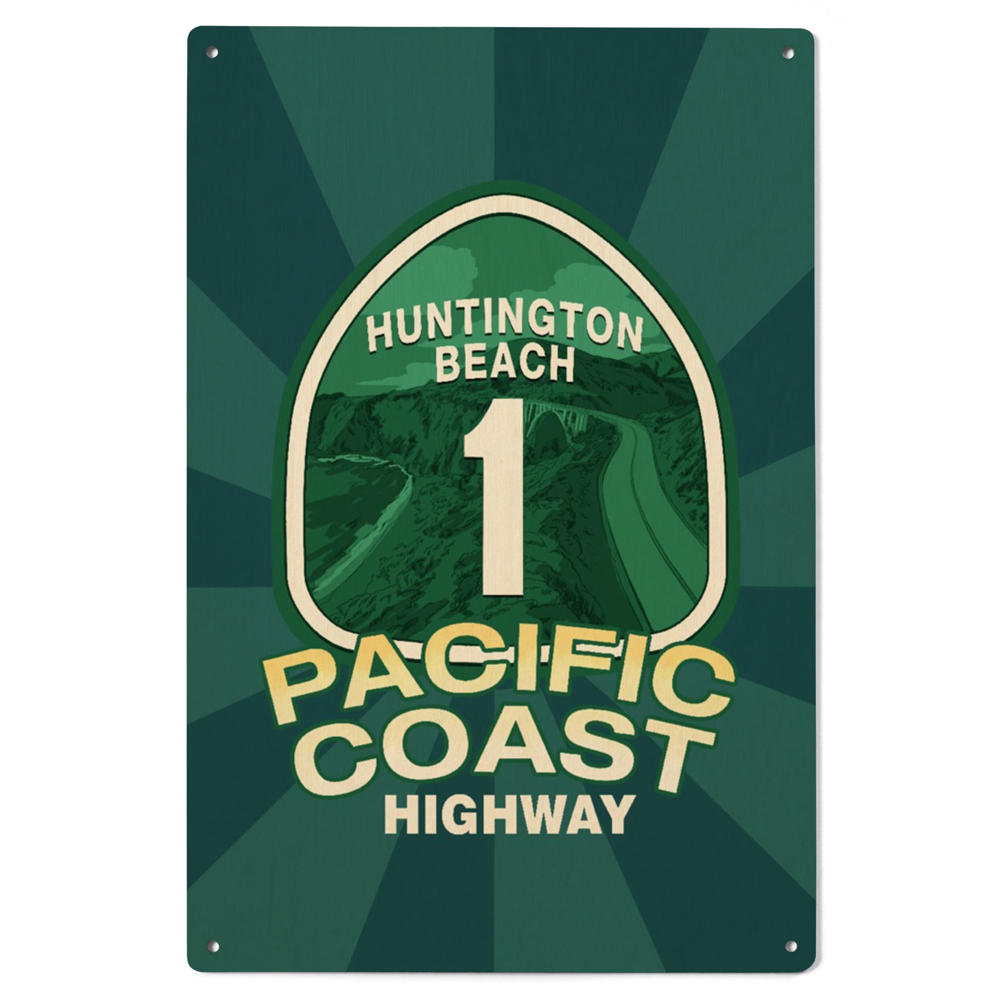 Highway 1, California, Huntington Beach, Pacific Coast Highway Sign ...