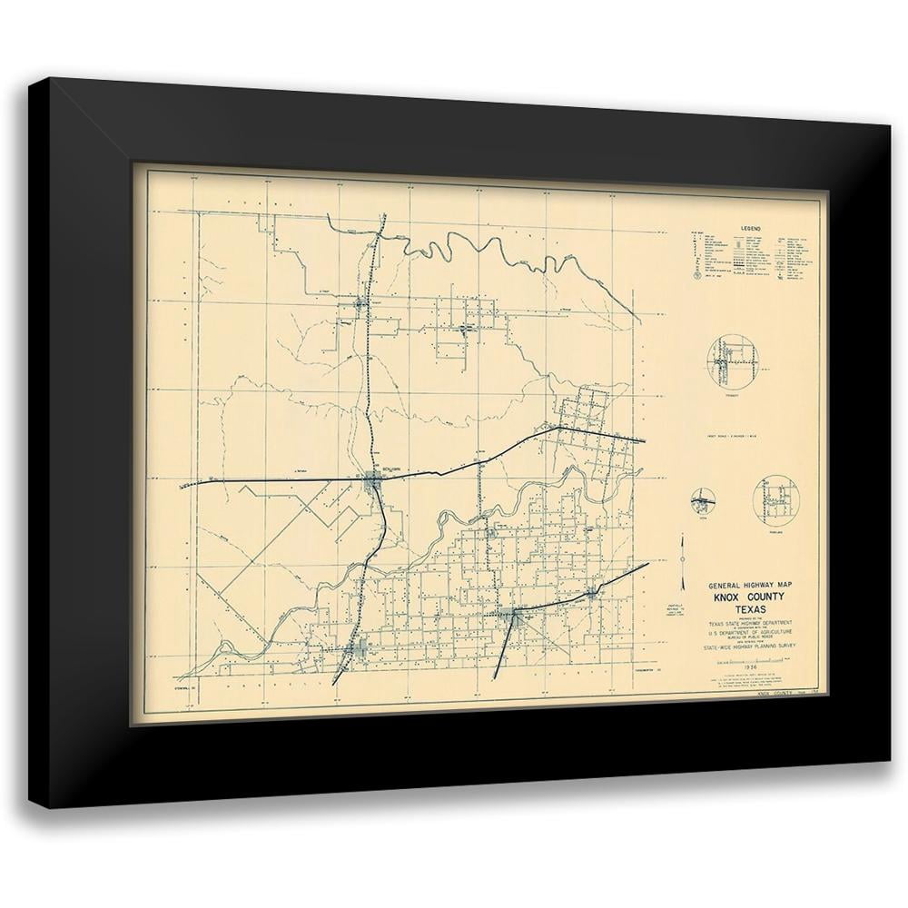 Highway Dept 18x14 Black Modern Framed Museum Art Print Titled - Knox ...