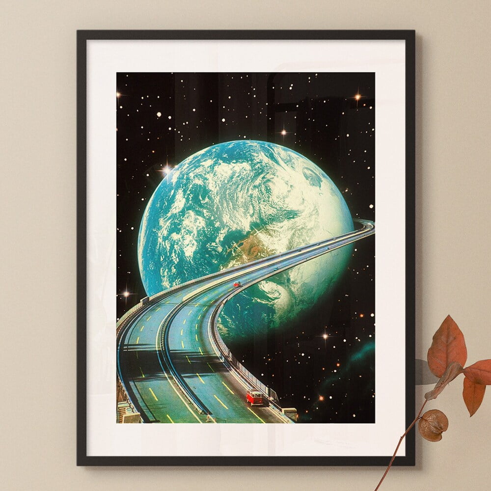 Highway Home, Sci-Fi Poster By Taudalpoi: Retro Space Art, Vintage ...