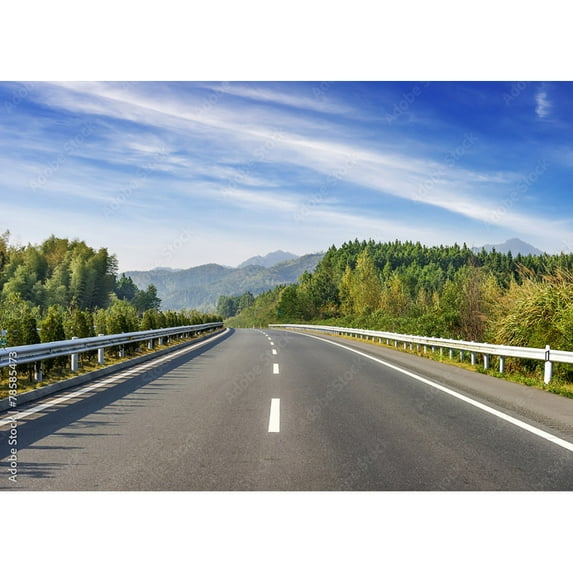 Highway Nature Scenery Photography Backdrops Travel Landscape Photo ...