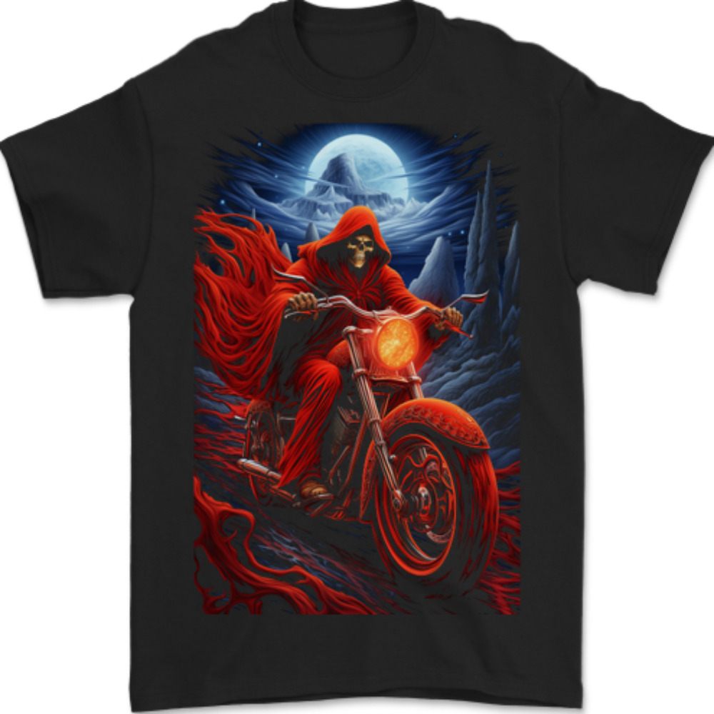 Highway Rider Spirit Shirt - Gothic Reaper Road Style - Walmart.com