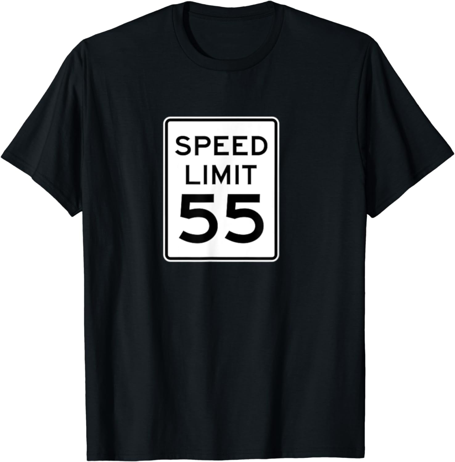 Highway Road Sign 55 MPH Speed Limit Sign T-Shirt - Walmart.com