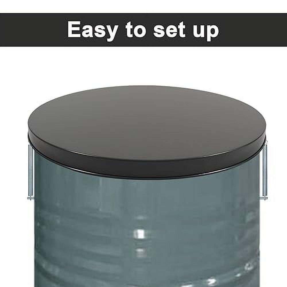 Highwild 30 Gallon Steel Lid for Game Feeders - Easy to Open - Walmart.com