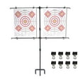 Highwild Adjustable Steel Paper Target Stand with 8 Clips for Shooting ...