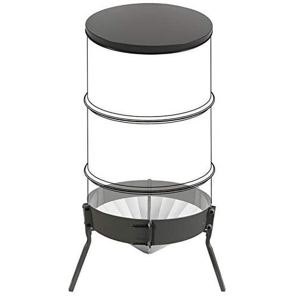 Highwild Deer Feeder 55-Gallon Barrel Kit - Steel Lid | Barrel Band ...